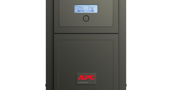 SMV3000AI-GR APC Easy UPS 1 Ph Line Interactive, 3kVA, Tower, 230V, 4 Schuko CEE 7 outlets, AVR, LCD